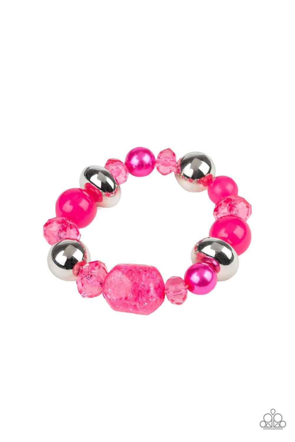 Paparazzi Jewelry Ice Ice-breaker - Pink Bracelet Bling By Jessiek ...