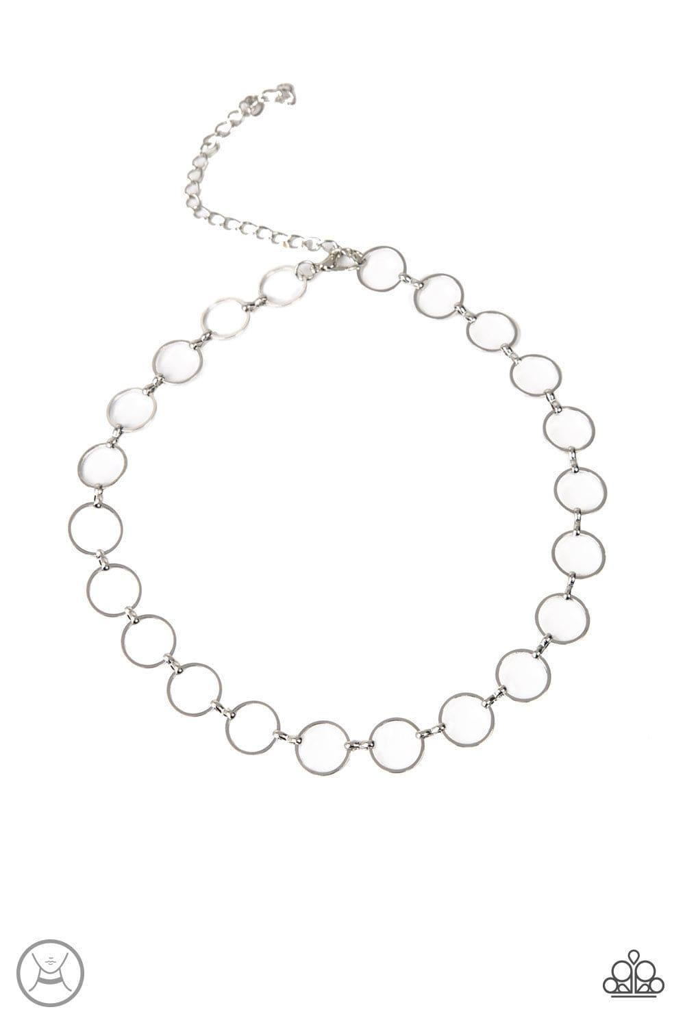 Paparazzi Jewelry Metro Spunk - Silver Choker Necklace Bling By Jessiek ...