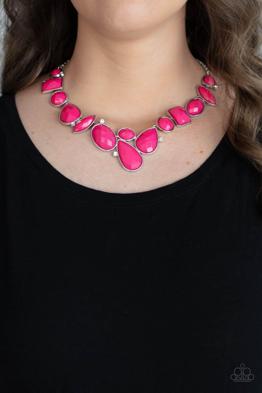 Paparazzi Jewelry Mystical Mirage Pink Necklace Bling by Jessiek