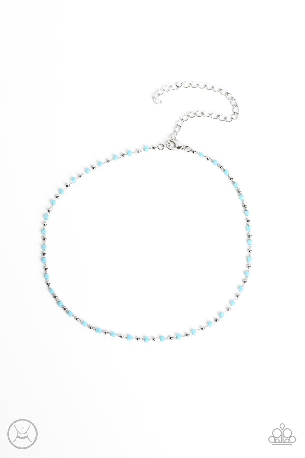 Paparazzi Jewelry Neon Lights - Blue Choker Necklace Bling By Jessiek ...
