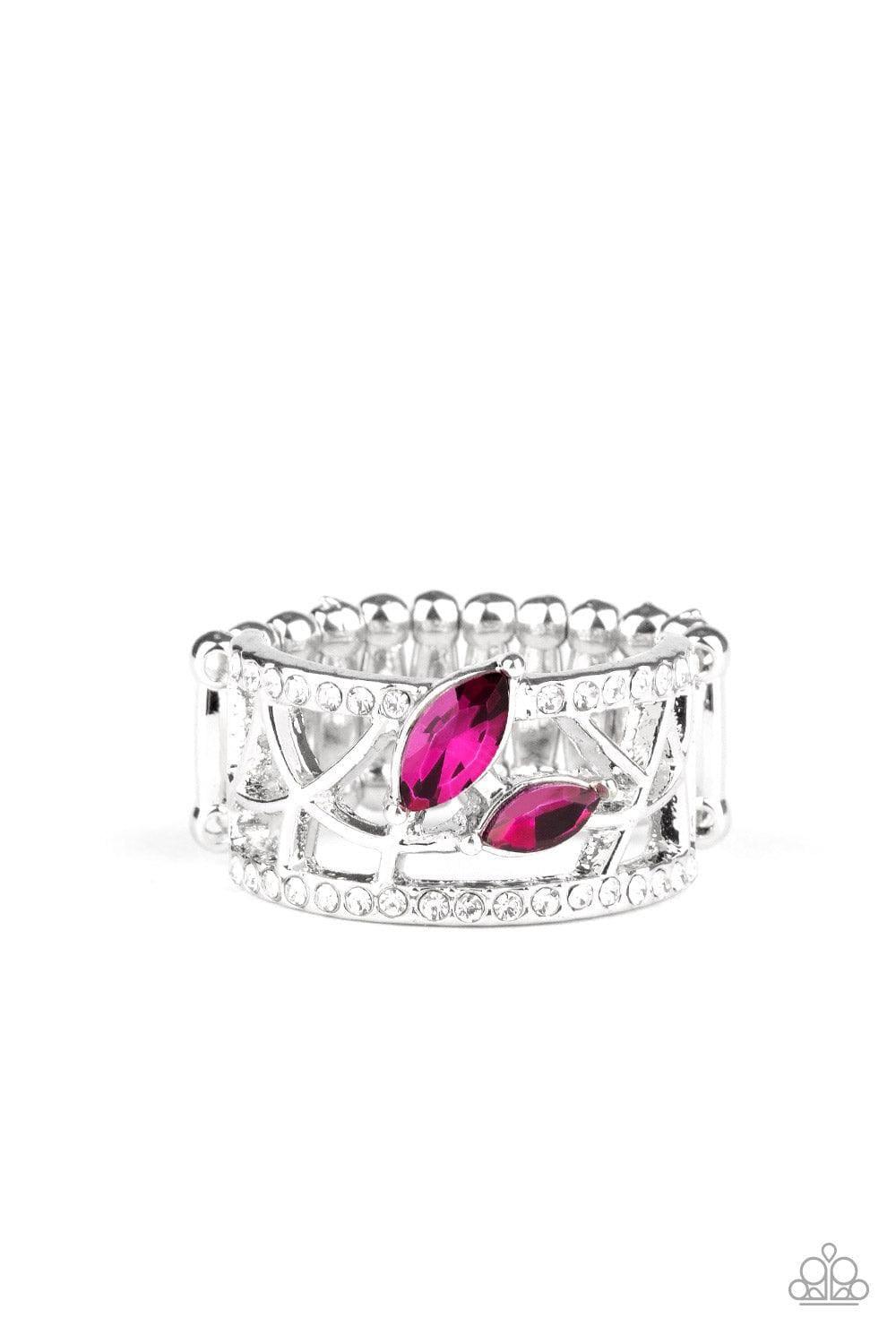 Paparazzi Jewelry Tilted Twinkle - Pink Ring Bling By Jessiek – Bling ...